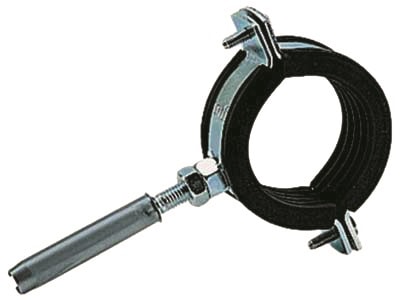 Collari acciaio gommati per impianto aspirazione centralizzata Disan